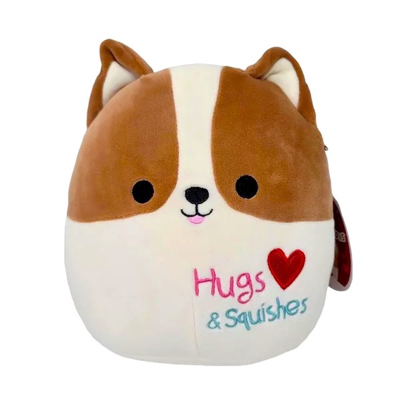 Kellytoy | Toys | Squishmallow Reginald Hugs Squishes Corgi Dog Plush ...